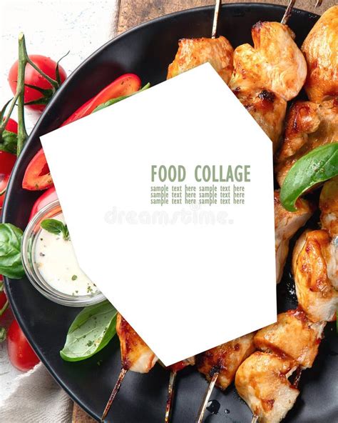 Mixed Grilled Chicken Collage Stock Image Image Of Party Chicken