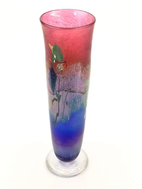 Lot Bruce Stowell Iridescent Art Glass Vase