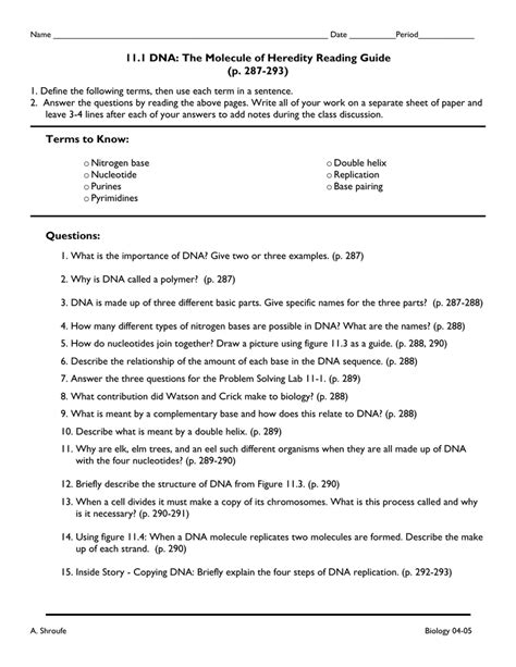 Dna The Molecule Of Heredity Winston Salem Forsyth County