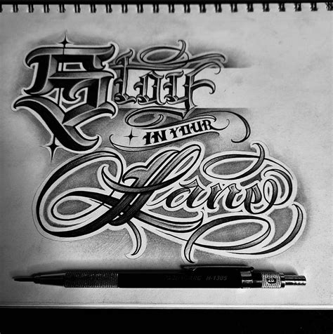 Custom Script Lettering Tattoo Custom Script Lettering Tattoo