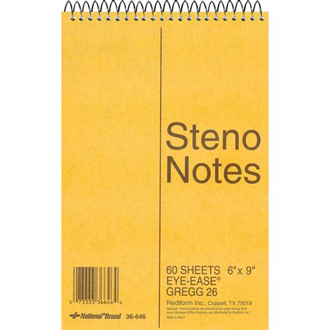 Rediform Wirebound Steno Notebook