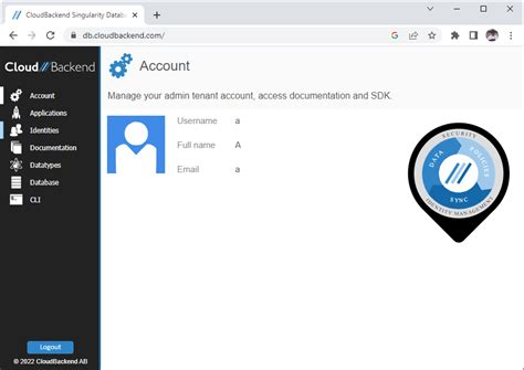CloudBackend Setup Identity