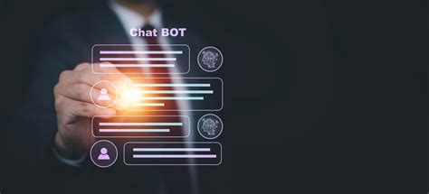 사업가 손 터치 채팅 봇 Ai 인공 지능 시스템과 채팅 인공 지능 인공 지능 챗봇 디지털 챗봇 로봇 응용 프로그램 대화