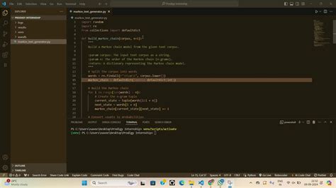 Naveen Joy On Linkedin Textgeneration Markovchains Python