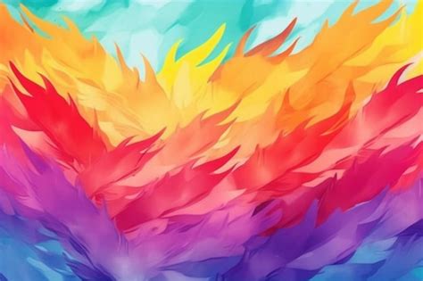 Premium Ai Image Abstract Colorful Background With A Colorful Flower In The Middle Generative Ai