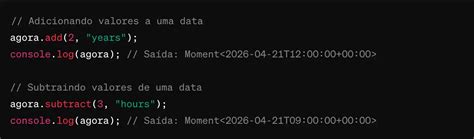 Utilizando A Biblioteca Momentjs Para Manipulação De Datas Em Javascript Jhonathan Nascimento