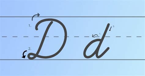 How To Write Cursive D Worksheets Tutorial
