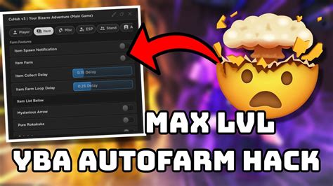 [updated] Your Bizarre Adventure Script Auto Farm Level Collect Items Pvp Pastebin 2023