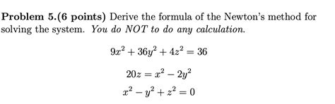 Solved Problem Points Derive The Formula Of The Chegg