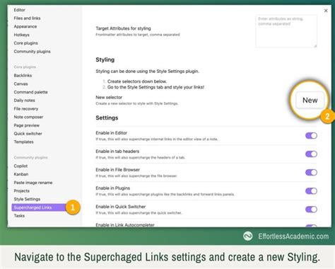 Styled Links In Obsidian The Effortless Academic