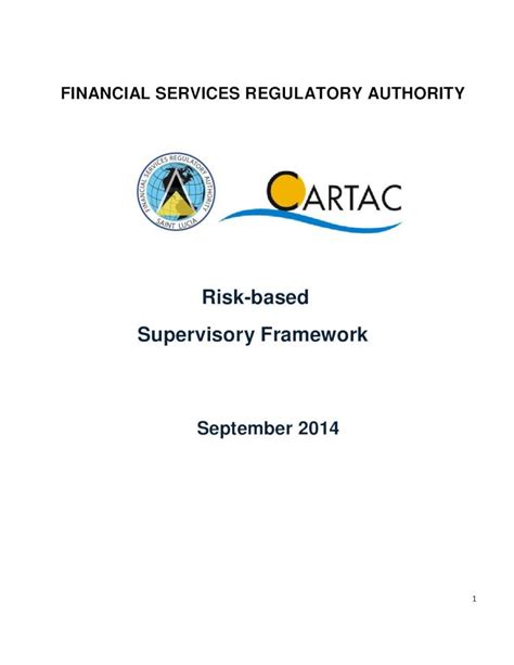 Pdf Risk Based Supervisory Framework · The Supervisory Framework Is A