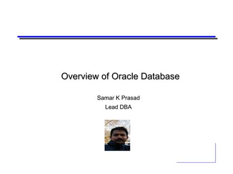 Overview Of Oracle Database Pps Databases Computer Software And Applications