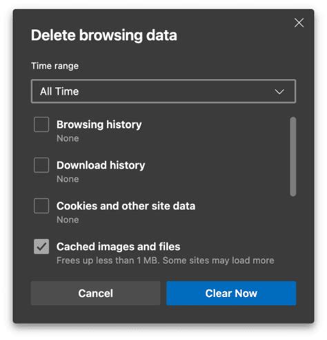 Clear Cache On Edge For Mac MacNative