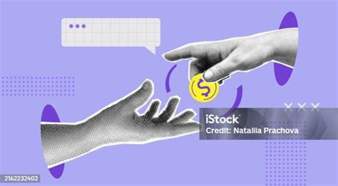 ภาพตัดปะด้วยฮาล์ฟโทนสองมือให้เงินด้วยรูปร่าง ภาพประกอบสต็อก ดาวน์โหลดรูปภาพตอนนี้ Wage Gap