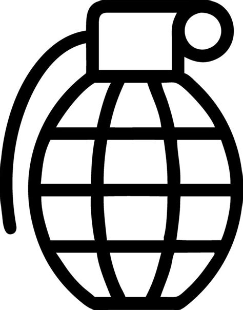 Simple Grenade Symbol Set 60367687 Vector Art At Vecteezy