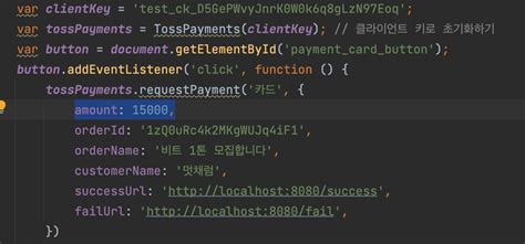 멋쟁이채소처럼 토스 결제 API 연동