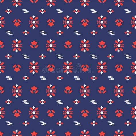 Japanese Star Flower Motif Vector Seamless Pattern Stock Vector Illustration Of Brand