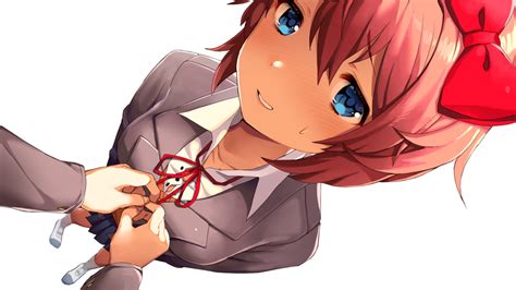 Sayori Ribbon Tying Scene Render By Erzajuliarinne Dc5usud Sayori