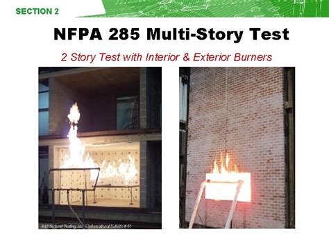 Nfpa 285 Assembly Test Of Exterior Walls With