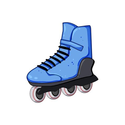 Fast Inline Skates Cartoon Illustration 45682201 Vector Art At Vecteezy