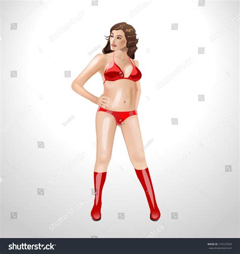 Sexy Red Woman Stock Vector Royalty Free 116127343 Shutterstock