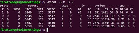 Örneklerle Linuxta Vmstat Komutu Nasıl Kullanılır Linux Data Linux