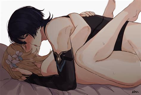 Lumine Scaramouche And Wanderer Genshin Impact Drawn By Nan Danbooru