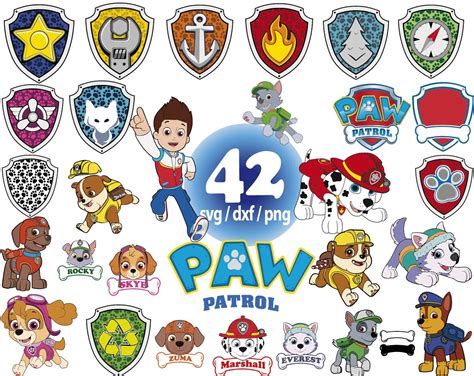 Paw Patrol Svg Chase Paw Patrol Svg Marshall Paw Patrol Sv Inspire Uplift