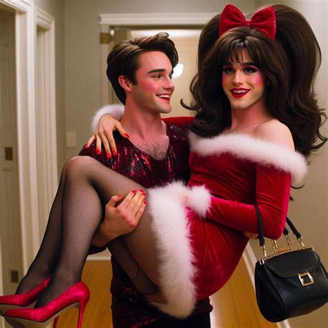 Carrying His Cd Bf Home From The Christmas Party By Femininefantasy7 On