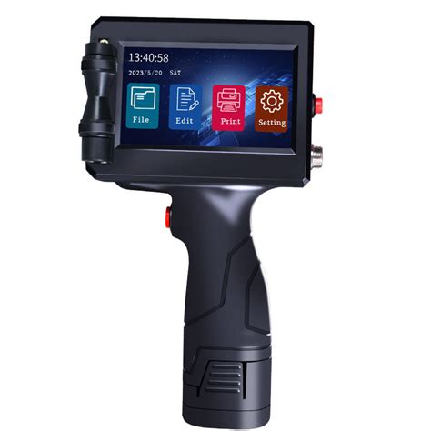 Food Packaging Hand Held Coding Machine Batch Production Date Labeling In Assembly Line Coding