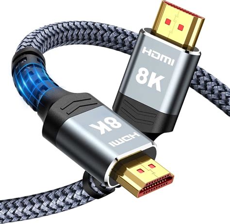 Amazon Com K HDMI Cable Gbps FT M Highwings High Speed HDMI Braided Cord K Hz