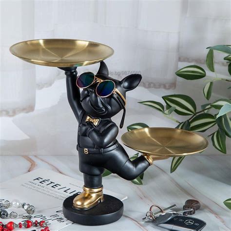 Статуетка Куче с два подноса Аксесоари Банкя Статуетка Куче с два подноса от полирез