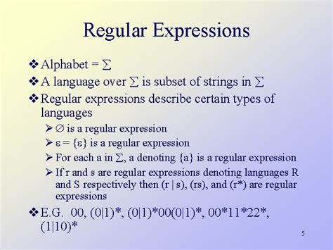 Programming Languages Cs 550 Lecture 4 Summary Scanner