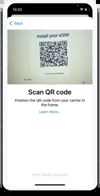 How To Install Your ESIM Manually With A QR Code IOS