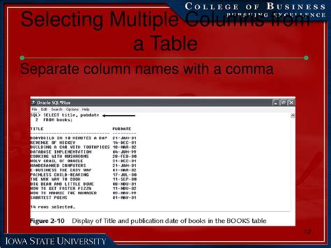 Ppt Chapter 2 Basic Sql Select Statements Powerpoint Presentation