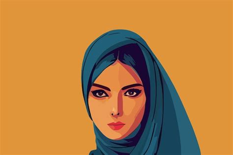 히잡을 쓴 이란 여성 이란에서 여성의 자유를 위한 시위 프리미엄 벡터