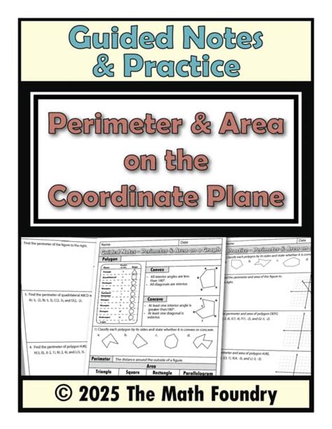 Guided Notes And Practice Perimeter And Area On The Coordinate Plane