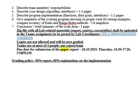 Lab 1 Modeling Of Dynamic System Response On Unit