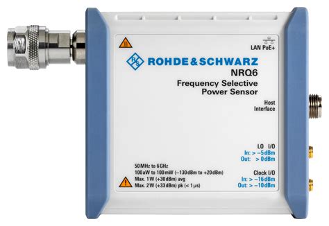 Nrq6 Rohde And Schwarz Frequency Selective Power Sensor 6ghz
