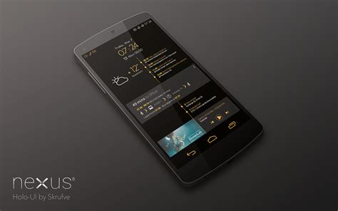 Android Homescreen Concept Holo Ui Behance