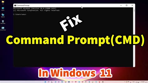 How To Fix Command Prompt Cmd Not Workingopening In Windows 11 Youtube