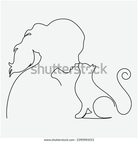 Continuous Line Hand Drawing Vector Illustration Stock Vector Royalty Free 2390981015