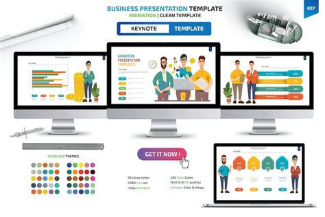 Шаблоны Keynote для бизнес анимации Шаблоны презентаций Envato Elements