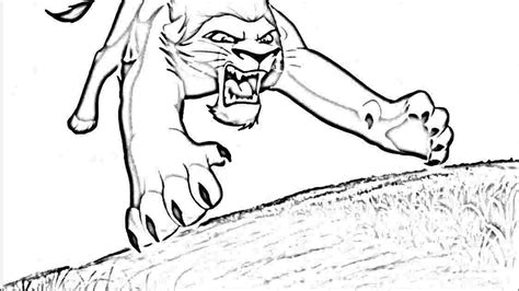 Kovu Coloring Page Coloring Pages