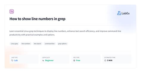 How To Show Line Numbers In Grep Labex