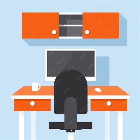 Premium Vector Work Station