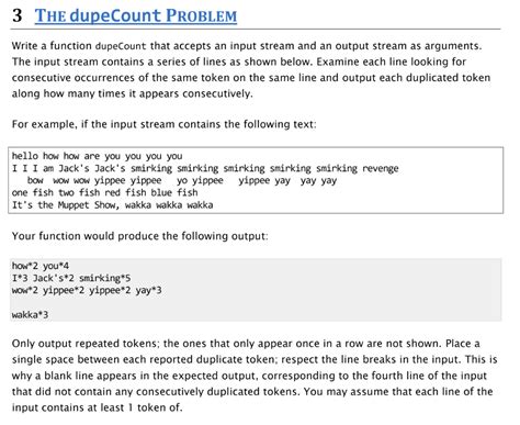 Solved Write A Function Dupecount That Accepts An Input