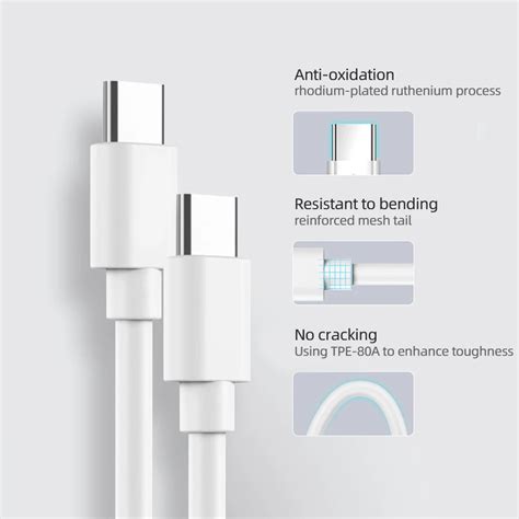 Xiaomi Usb Type C Cable A Fast Charging Cord Usb C To Usb C Turbo Charger Meter Buy Online