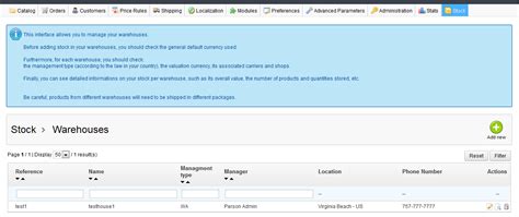 setting up warehouses in prestashop 1 5 web hosting hub