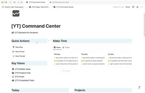 How I Organize My Life My Notion Command Center